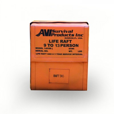 Avi Non-TSO 9 Person Life Raft With Deluxe Survival Kit 1900B-1/2000B-6 ...