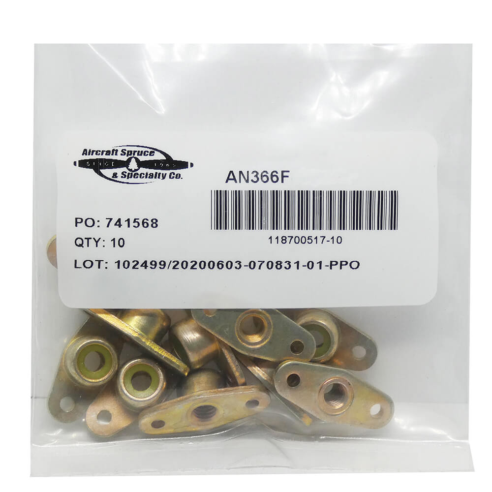 MS21078-3 Two Lug Anchor Nut (Pack Of 10) | Aircraft Spruce