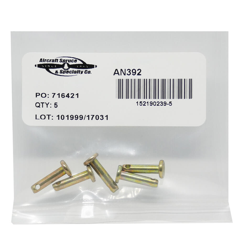 Clevis Pin MS20392-1C9 (Pack Of 5) | Aircraft Spruce